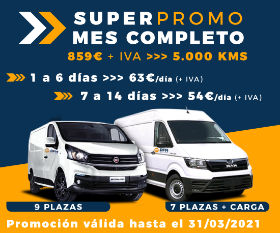 Alquiler de coches y furgonetas | DFM Rent a Car